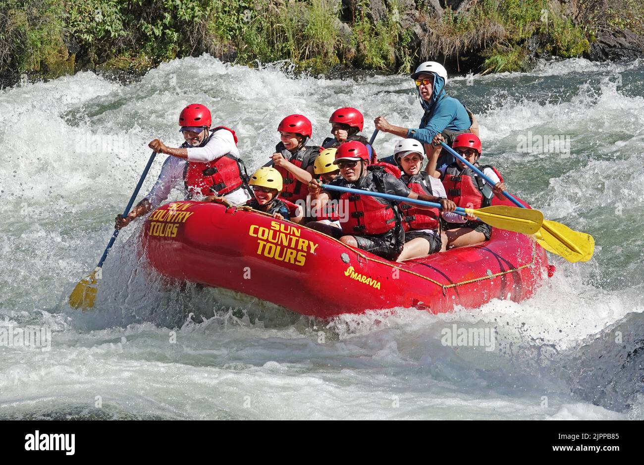Person having fun in the whitewater hi-res stock photography and images ...