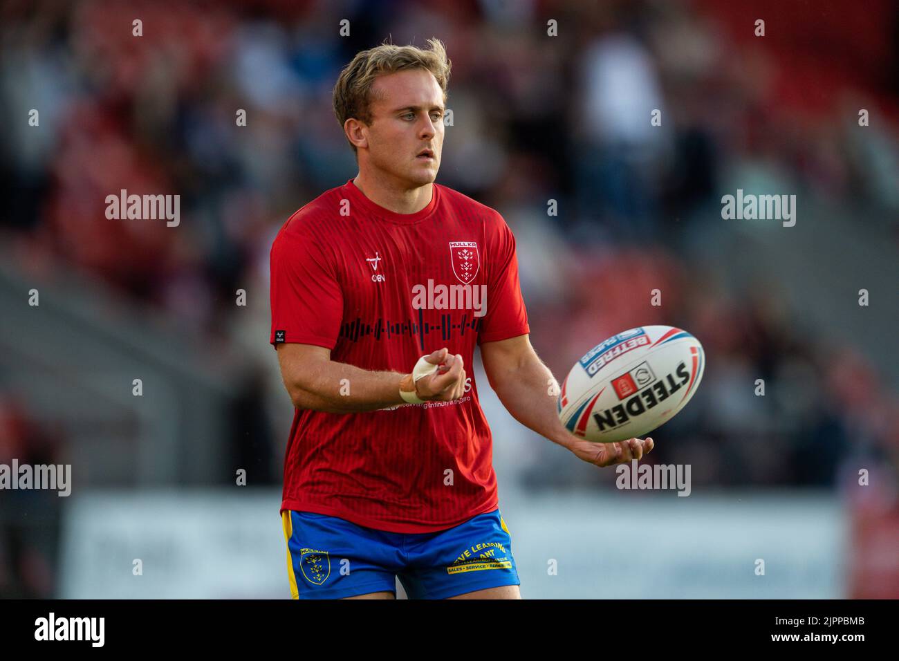 Jez Litten #14 of Hull KR during pre match warm up Stock Photo - Alamy