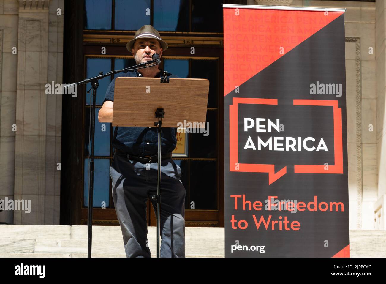New York, NY, USA. 19th Aug, 2022. The literary free speech ...