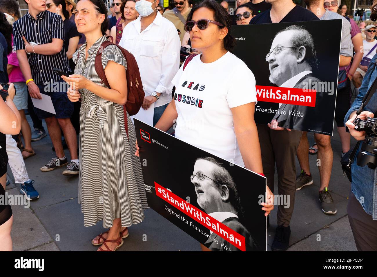 New York, NY, USA. 19th Aug, 2022. The literary free speech ...