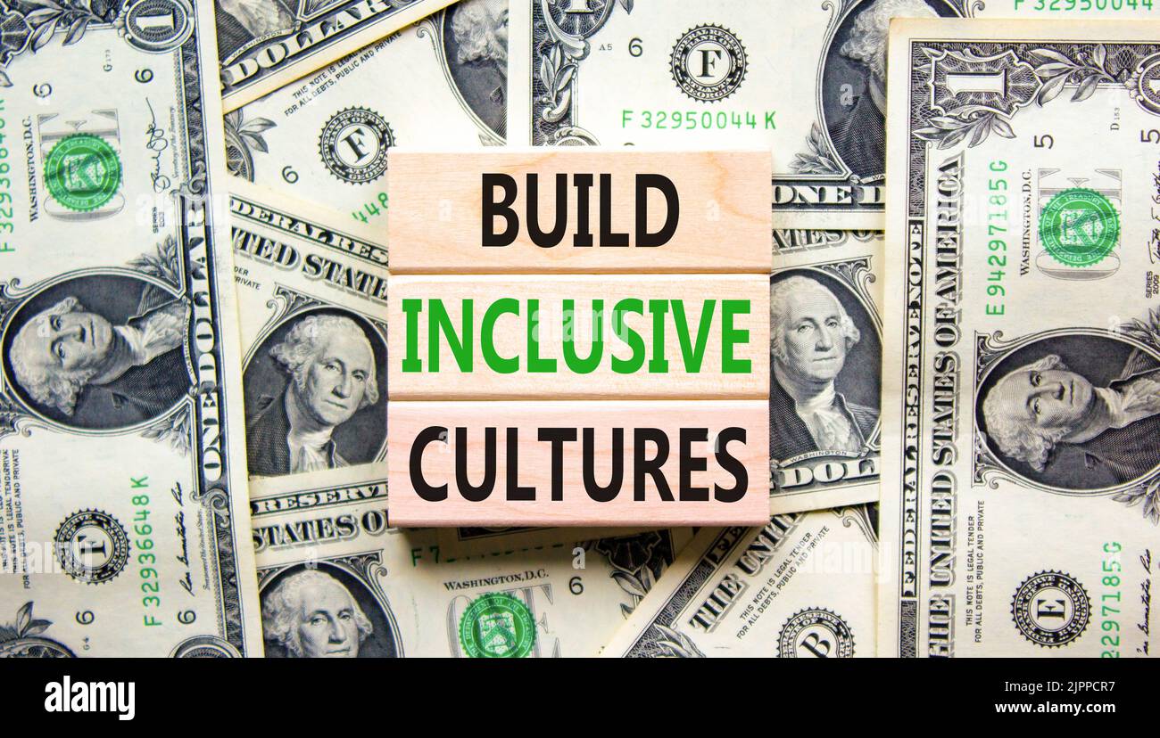 Build inclusive cultures symbol. Concept words Build inclusive cultures ...