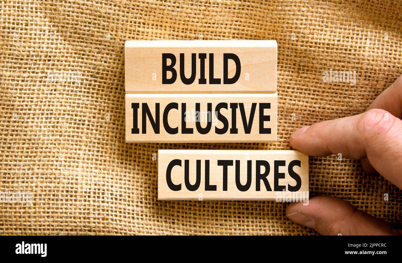 Build inclusive cultures symbol. Concept words Build inclusive cultures ...
