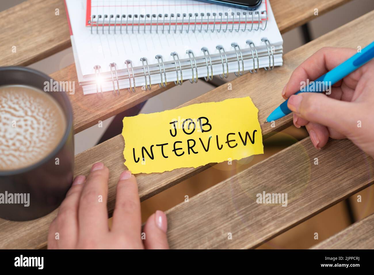 Candidate holding cv pointing pen hi-res stock photography and images ...