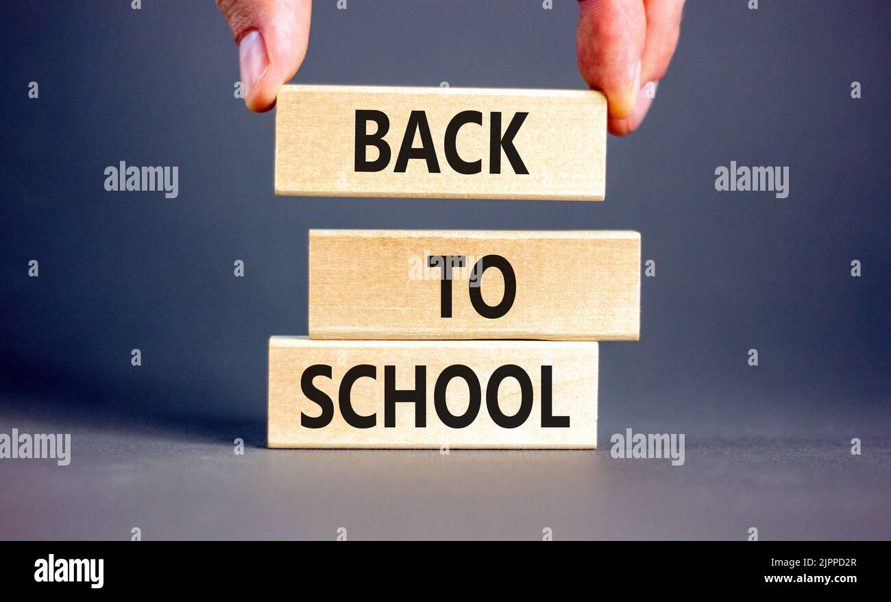 Back to school and support symbol. Concept words Back to school on ...