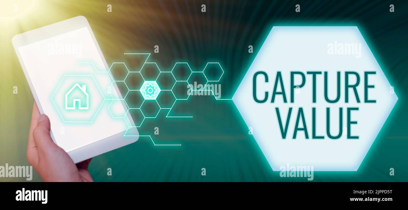 Text caption presenting Capture Value, Business idea Customer ... Text caption presenting Capture Value, Business idea Customer ...
