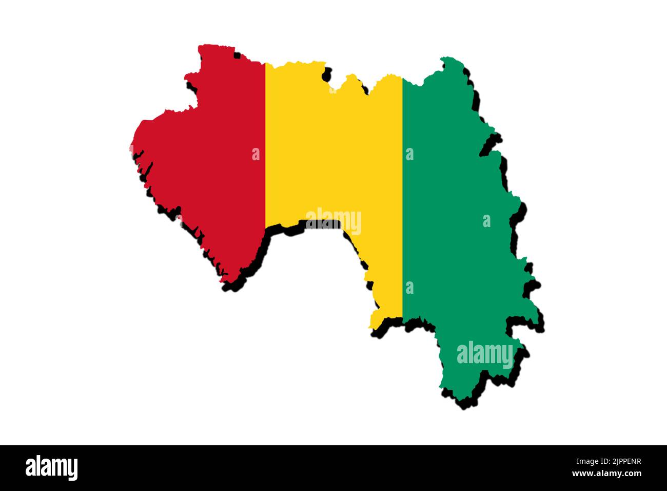 3d map of guinea hi-res stock photography and images - Alamy