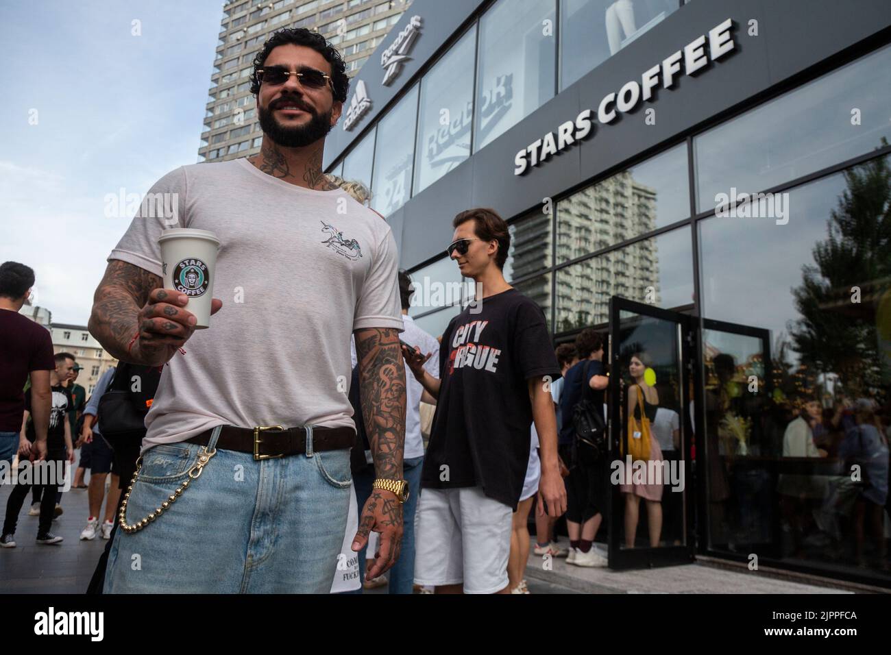 Moscow, Russia. 19th of August, 2022. Russian rapper and entrepreneur ...