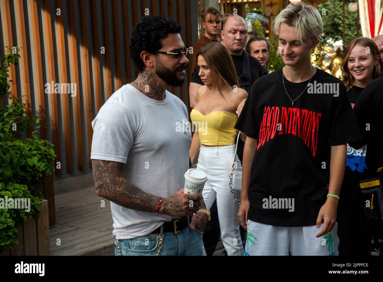 Moscow, Russia. 19th of August, 2022. Russian rapper and entrepreneur ...