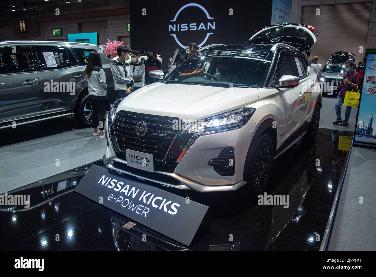 Bangkok, Thailand. 19th Aug, 2022. A Nissan KICKS E-Power car seen ...
