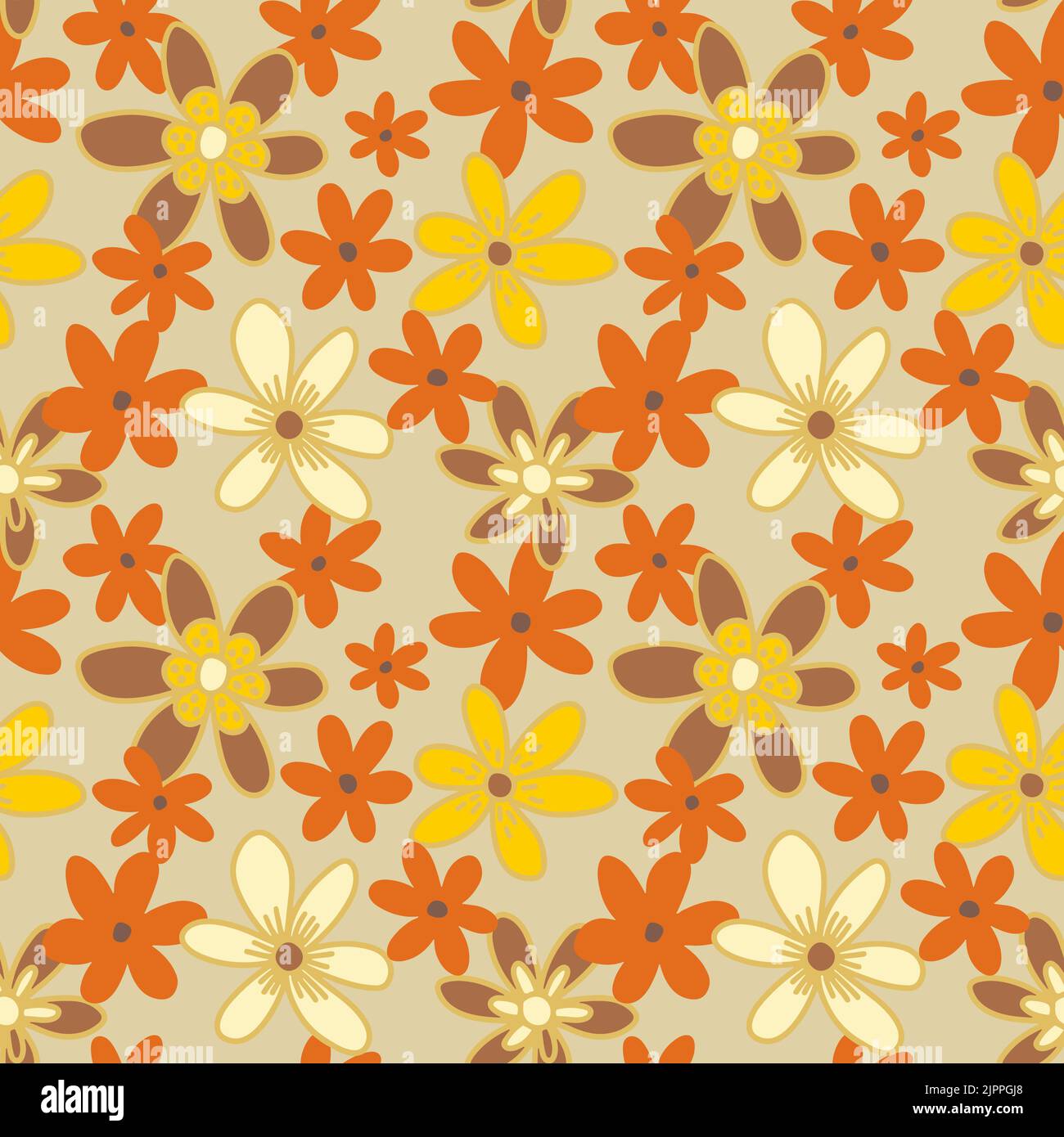 70s Flower Background