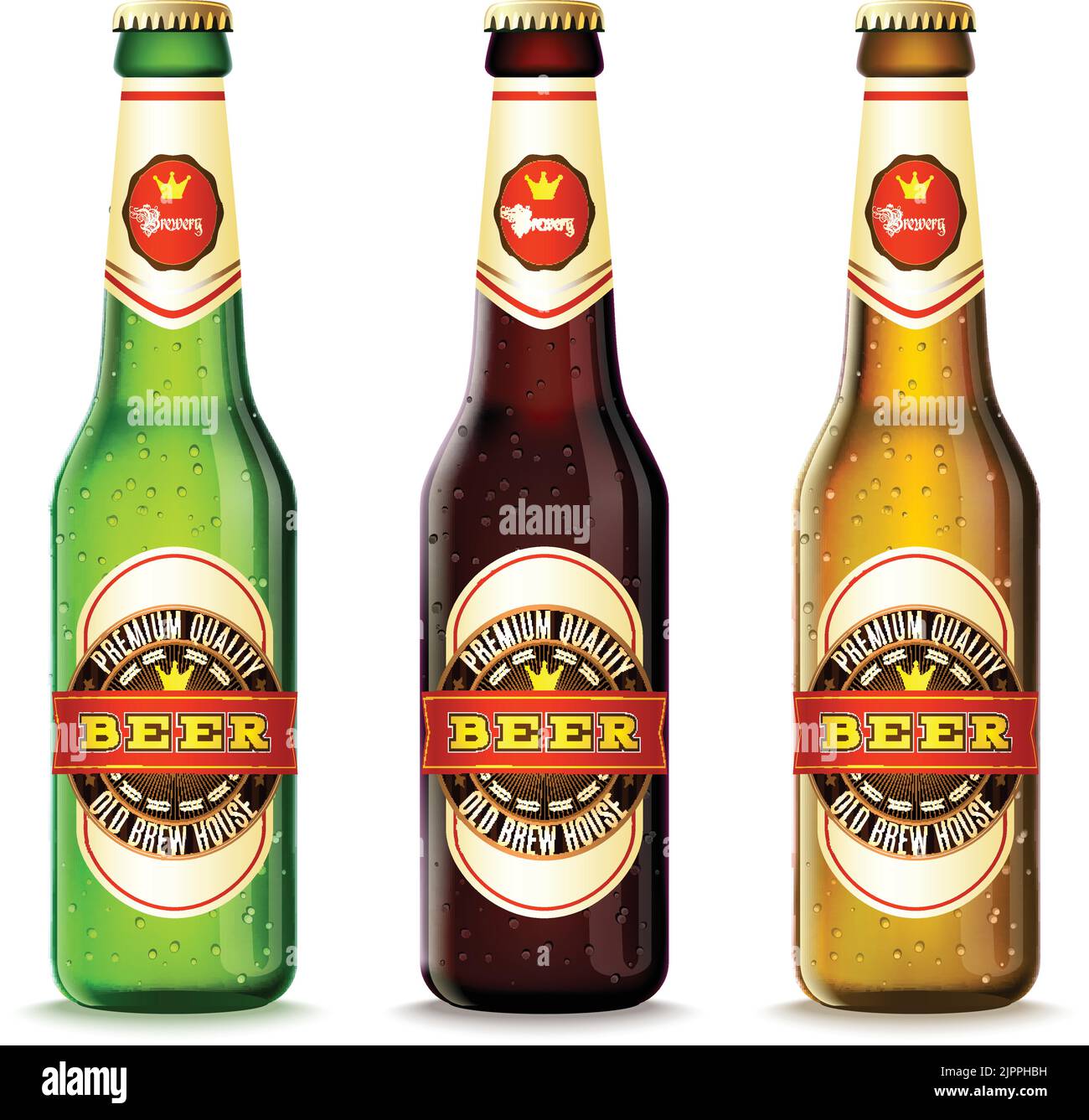 Brown beer Stock Vector Images - Alamy