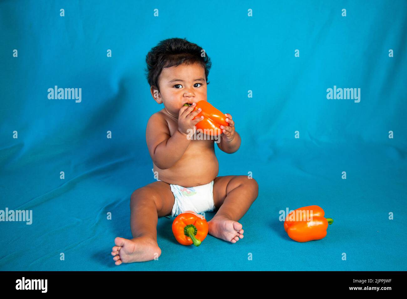 Healthy Native American baby, from the Santa Clara Pueblo in New Mexico ...