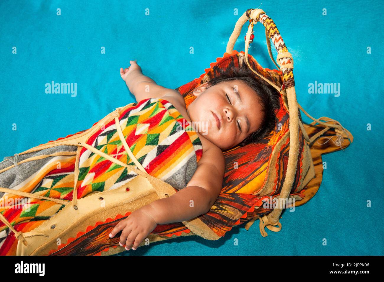 Close up of a Native American Baby, from the Santa Clara Pueblo of New ...