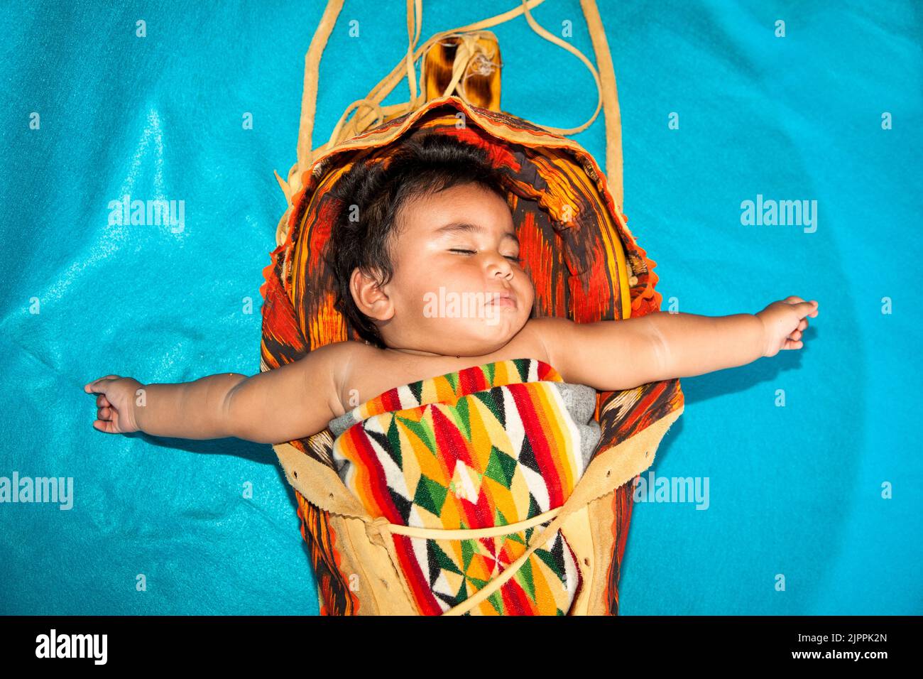 Close up of a Native American Baby, from the Santa Clara Pueblo of New ...