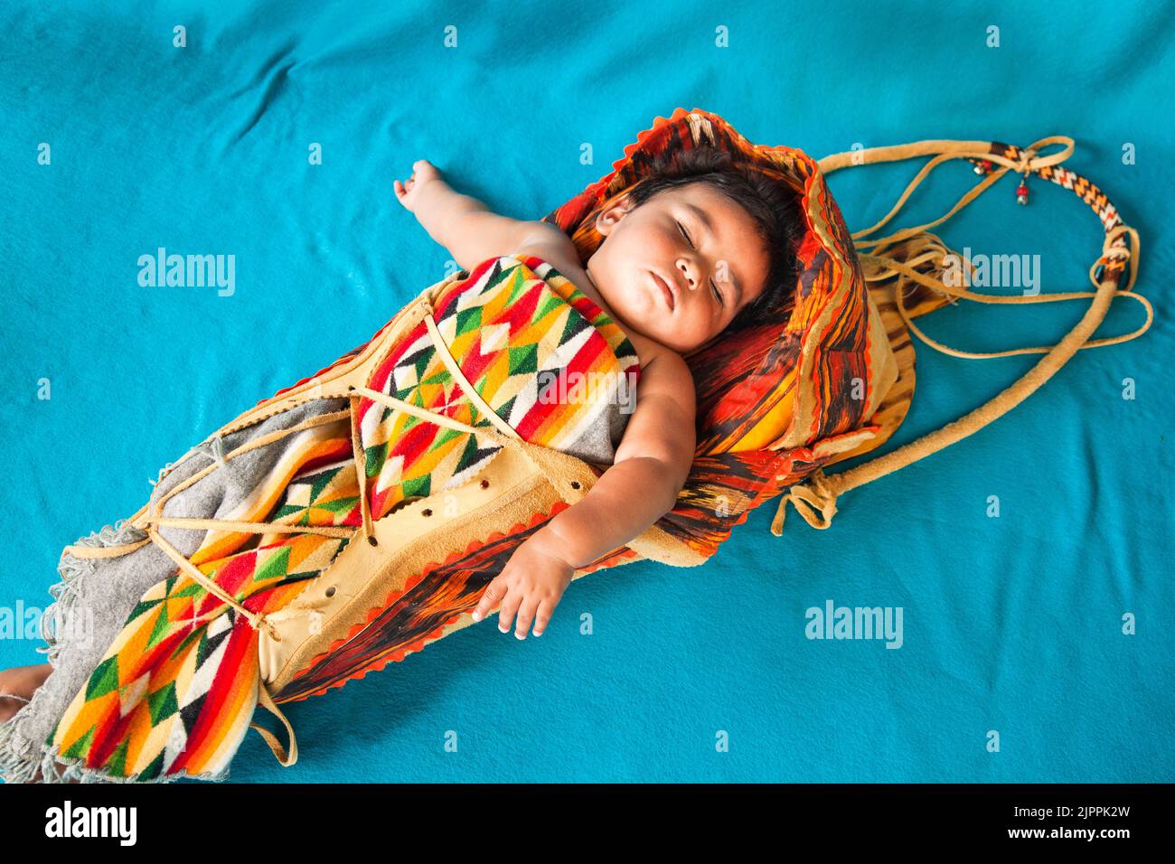 Sleeping Native American Baby, from the Santa Clara Pueblo of New ...