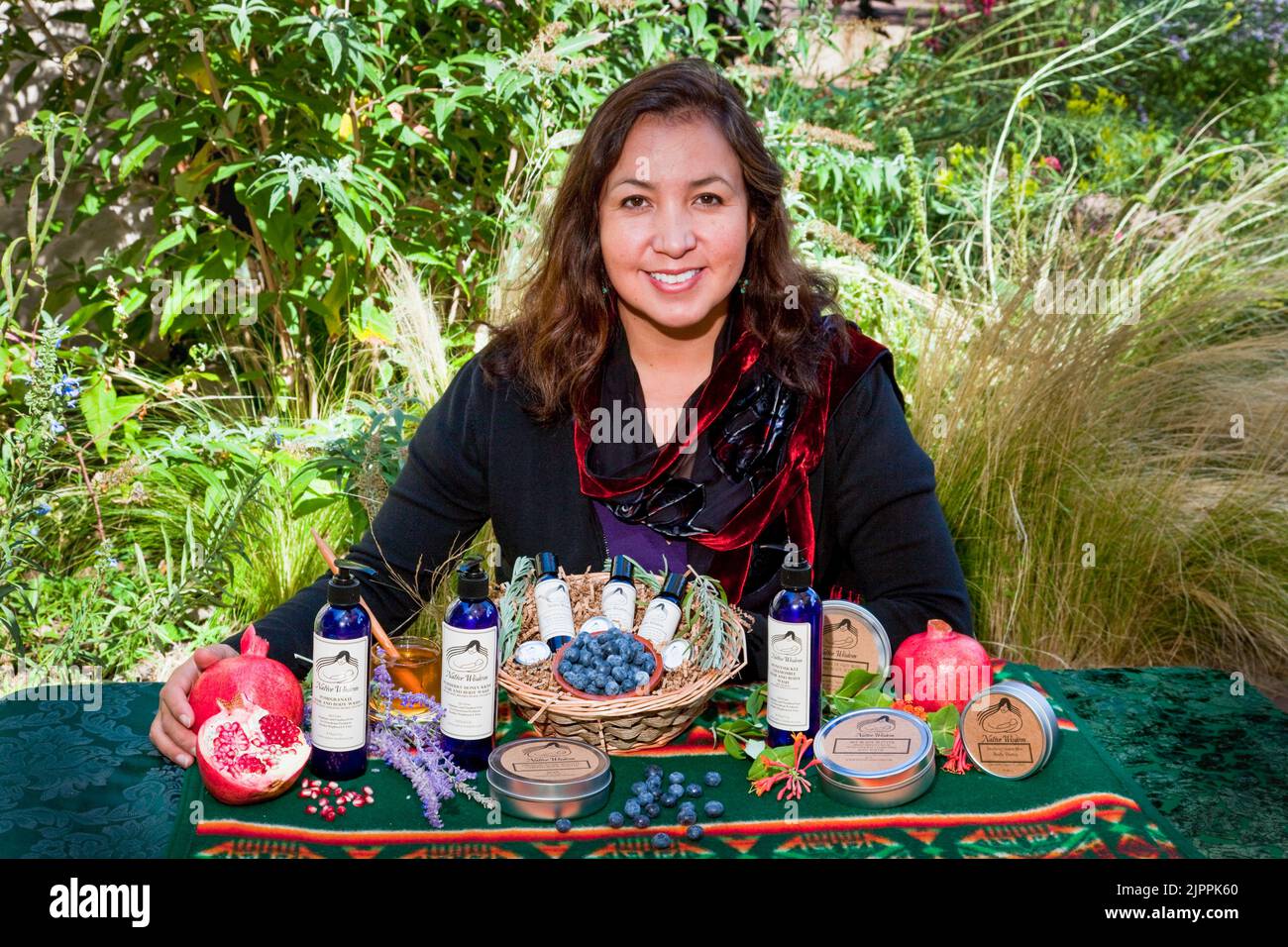 Native American business woman develops her own herbal product line of ...
