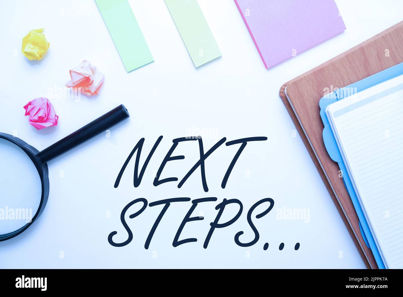 Sign displaying Next Steps , Business concept numper of process going ...