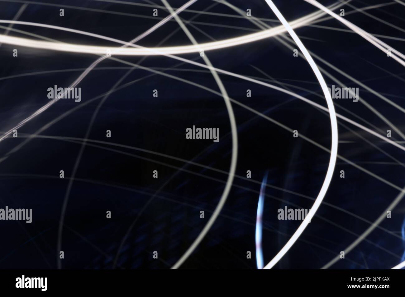 Abstract color lines made with a long shutter speed during night time ...