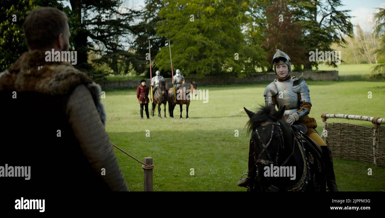 Los Angeles.CA.USA. Oliver Zetterstrom (as King Edward VI) and Jamie ...