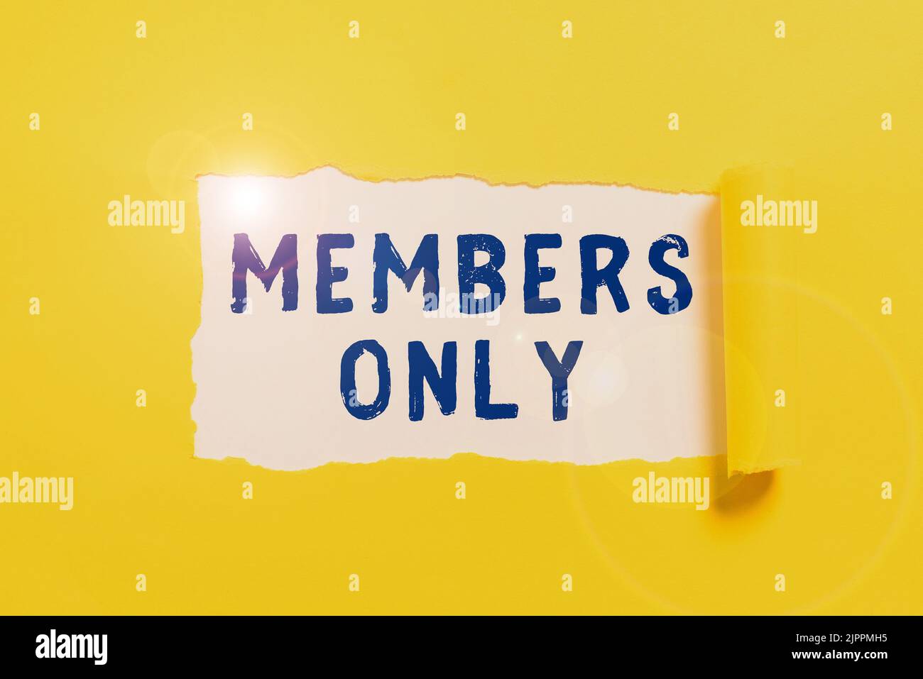 Inspiration showing sign Members Only, Business showcase Limited to an ...