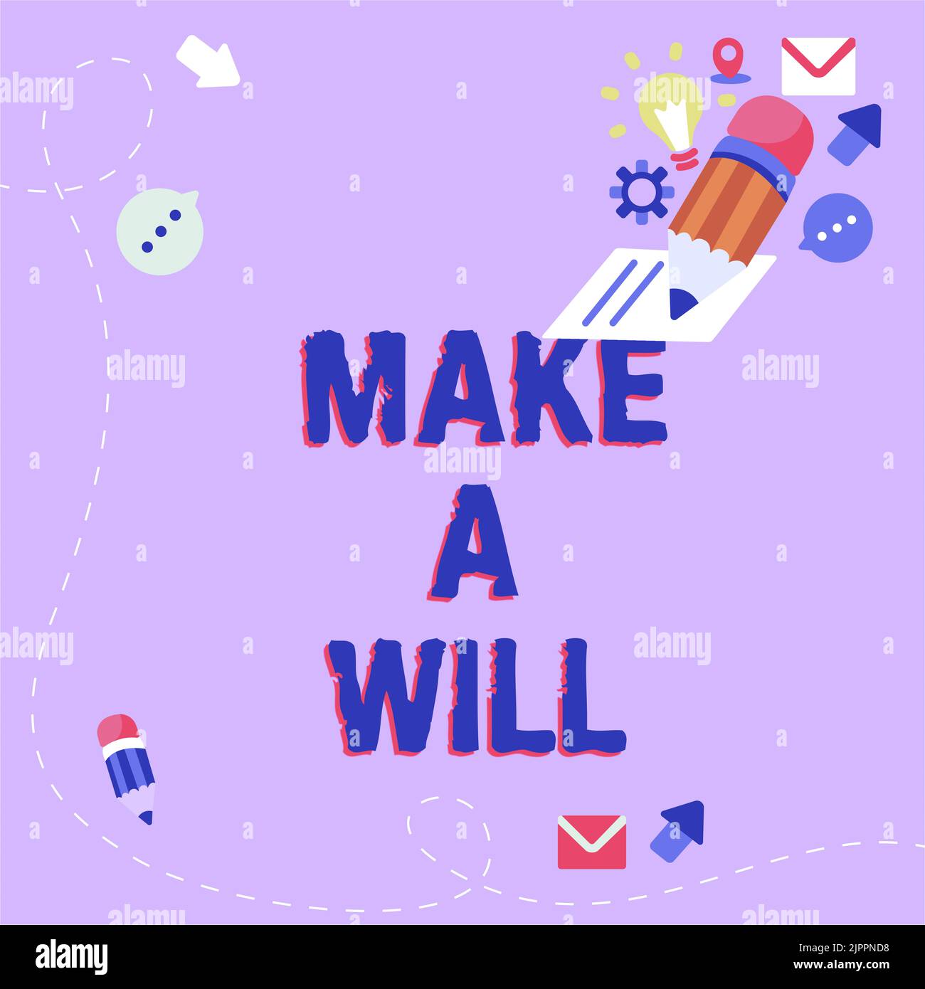 Handwriting text Make A Will, Word for Prepare a legal document with ...