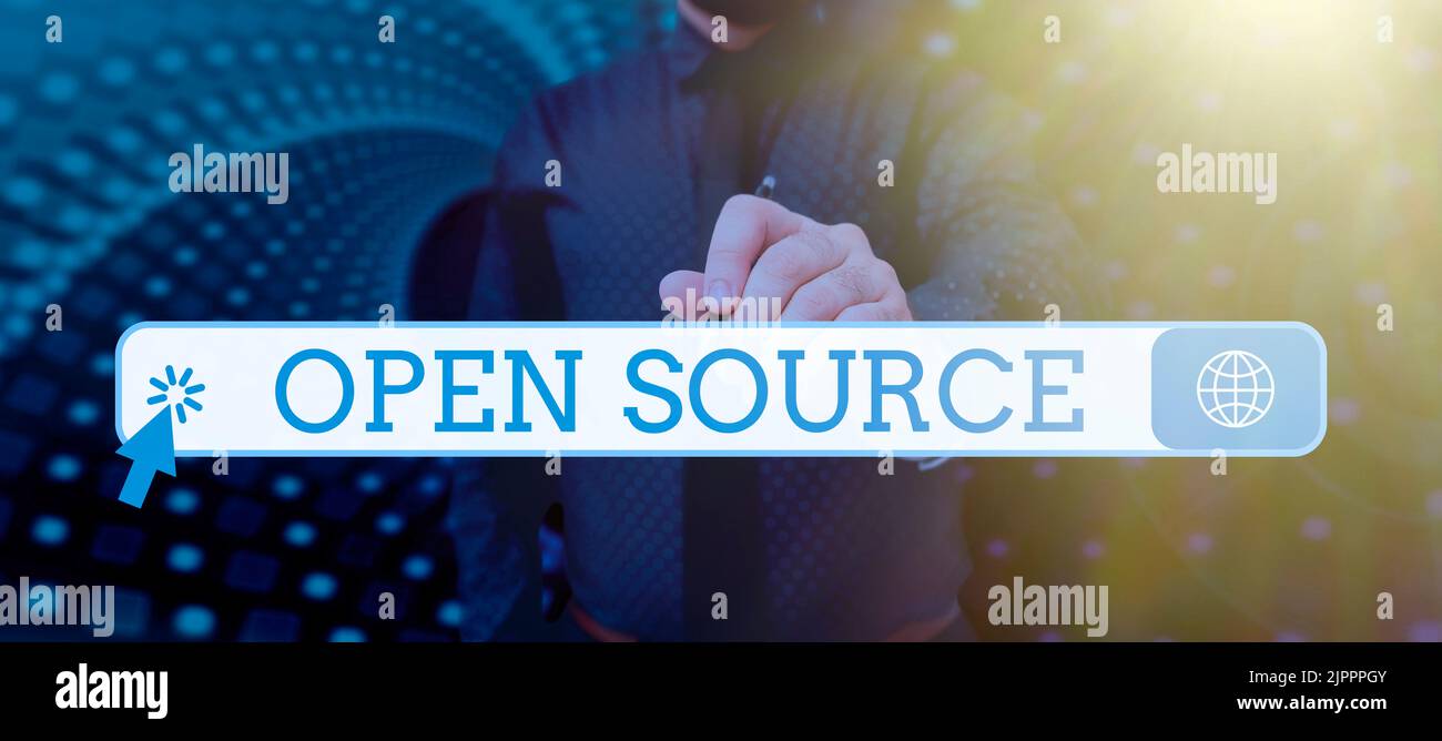 Inspiration showing sign Open Source, Business idea denoting software ...