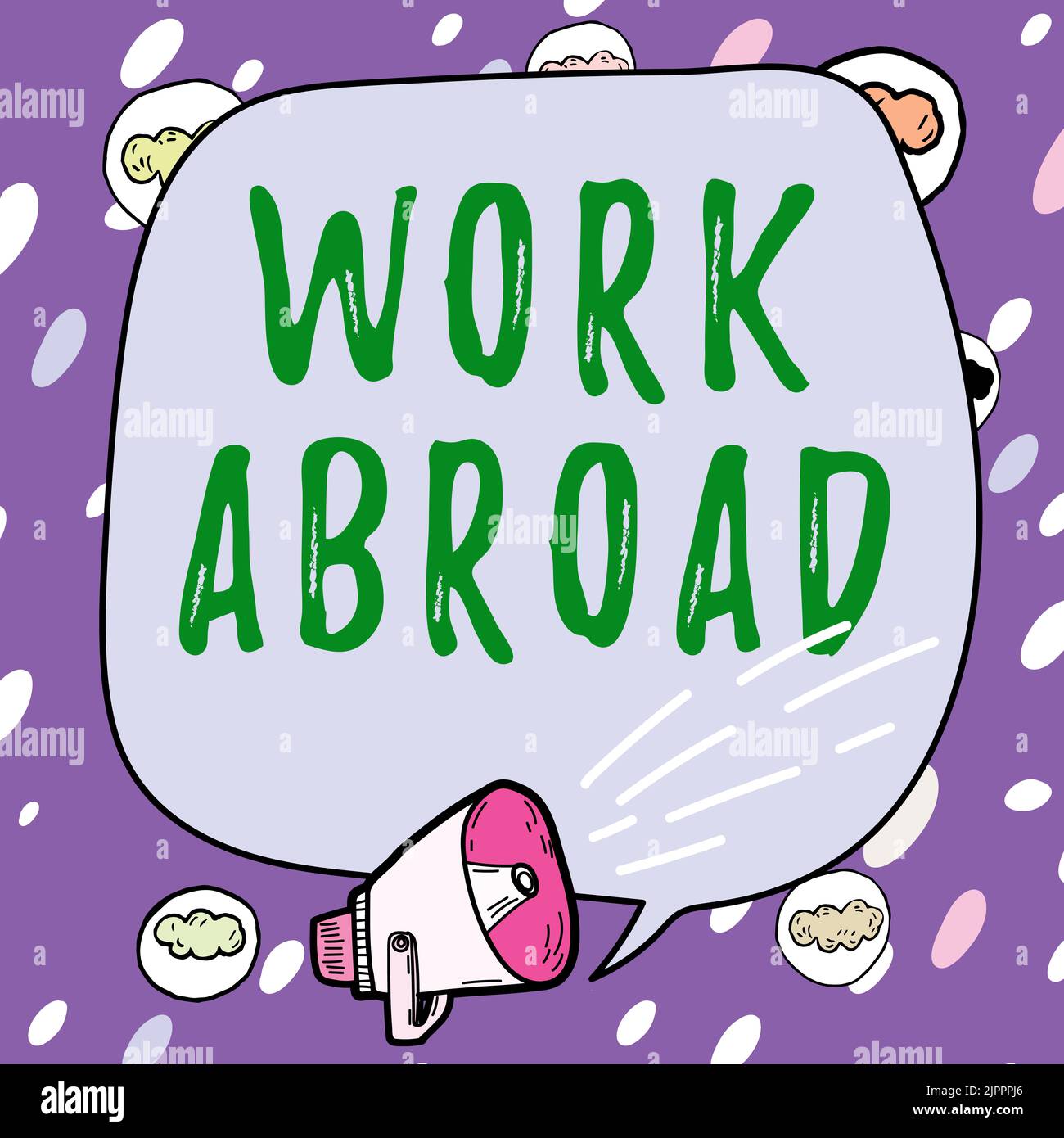 Writing displaying text Work Abroad, Business approach Immersed in a ...