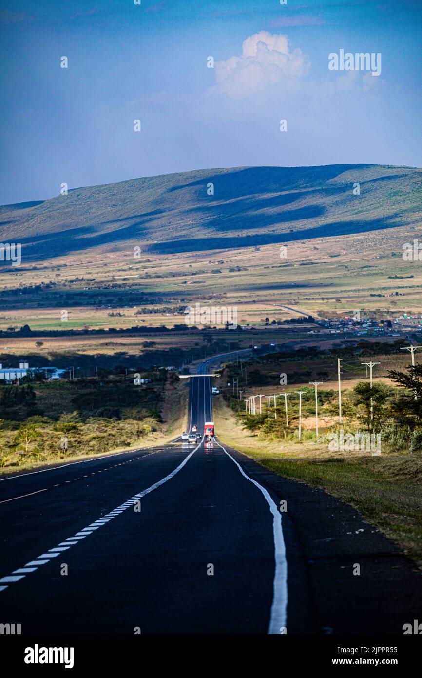 Ntulele Highway Road Narok County Kenya East Africa Great Rift Valley ...