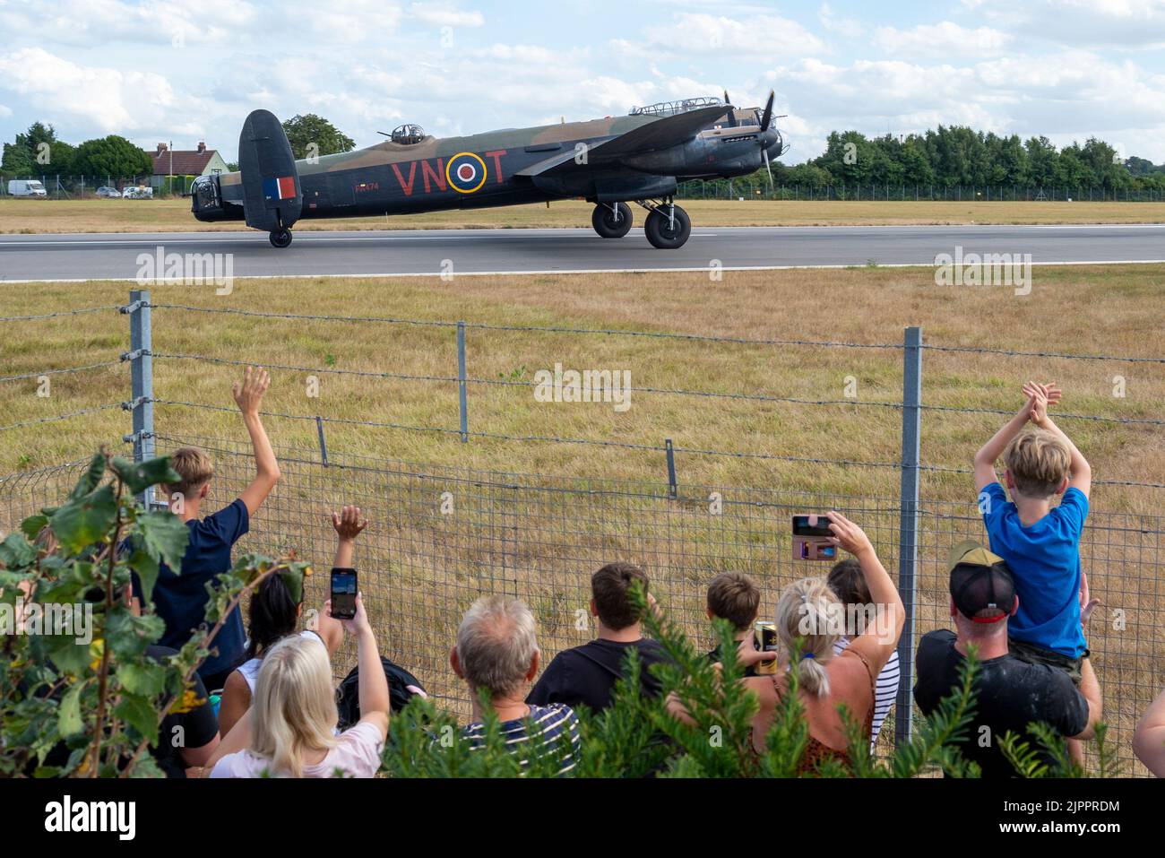 Royal Air Force Battle of Britain Memorial Flight Avro Lancaster bomber ...