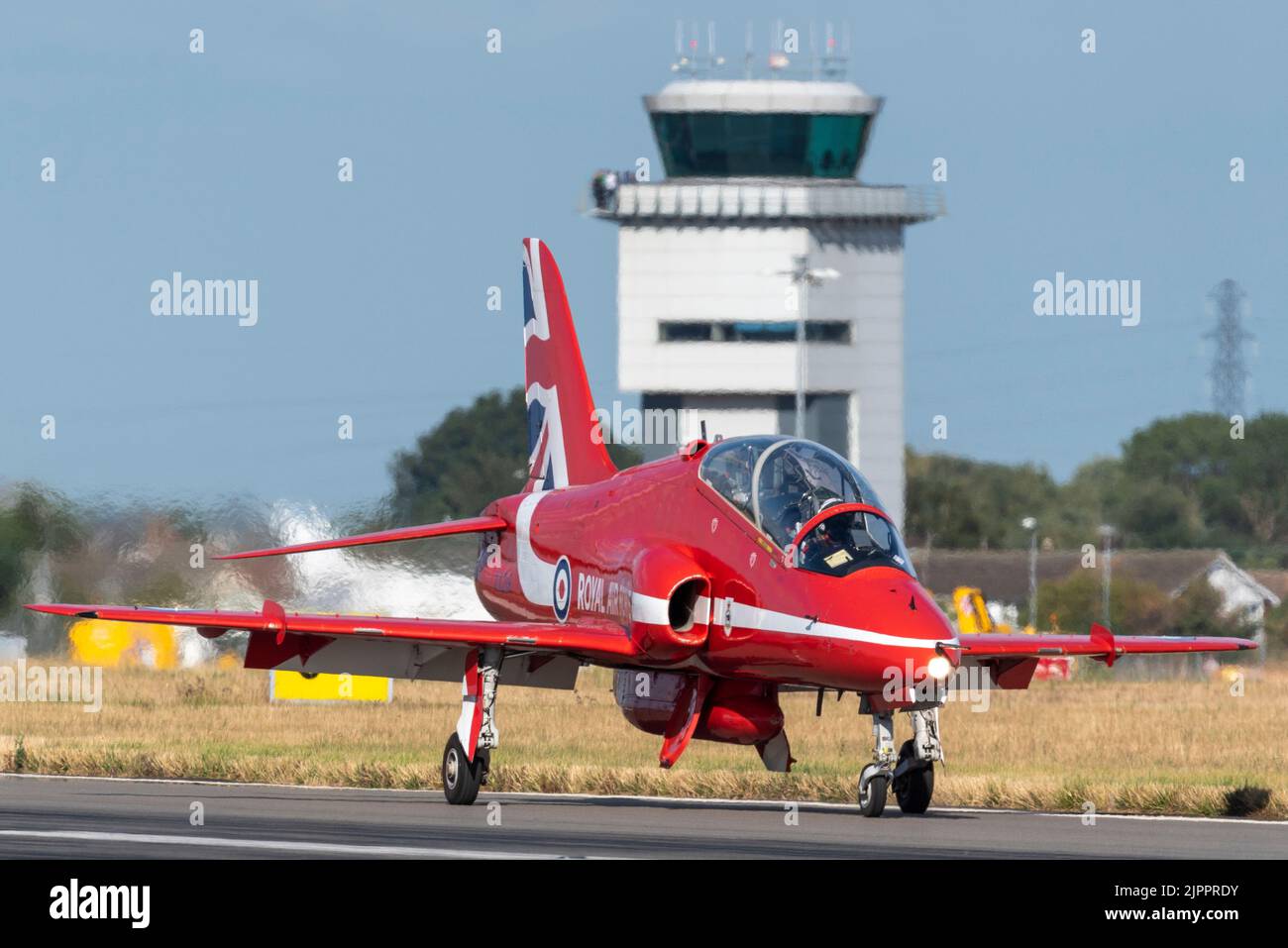 Royal Air Force Red Arrows display team BAe Hawk T.1 jet plane after ...