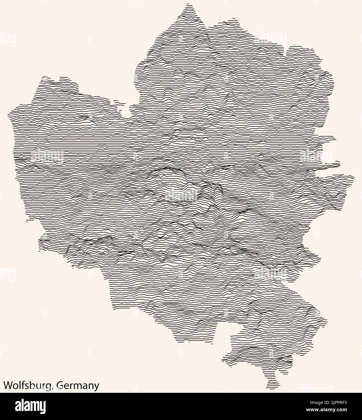 Relief map of lower saxony Stock Vector Images - Alamy
