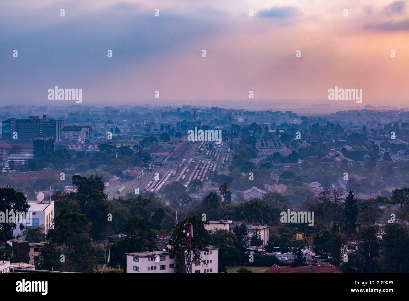Upper Hill Sunrise Nairobi City County Skyline Skyscrapers Cityscapes ...