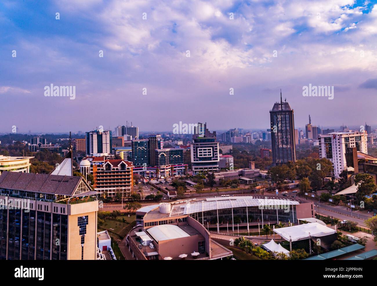 Upper Hill Sunrise Nairobi City County Skyline Skyscrapers Cityscapes ...