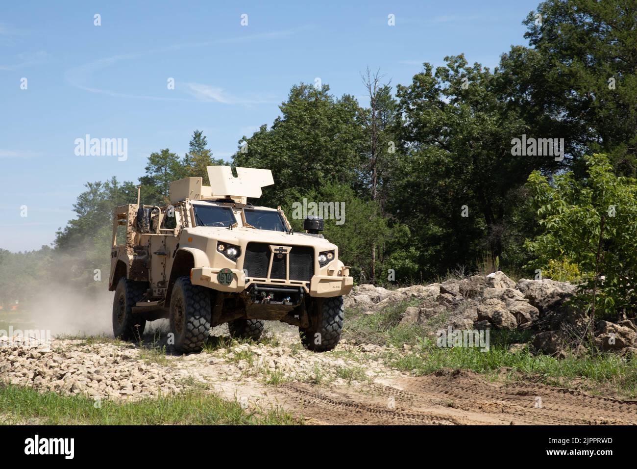 Driving through off-road obstacles showcases the Joint Light Tactical ...