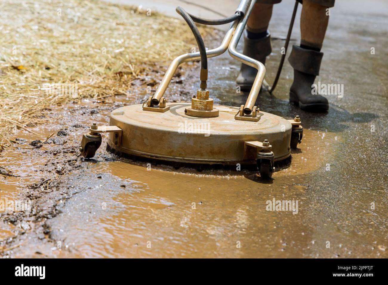 This road flusher and it is equipped with high pressure pumps and ...