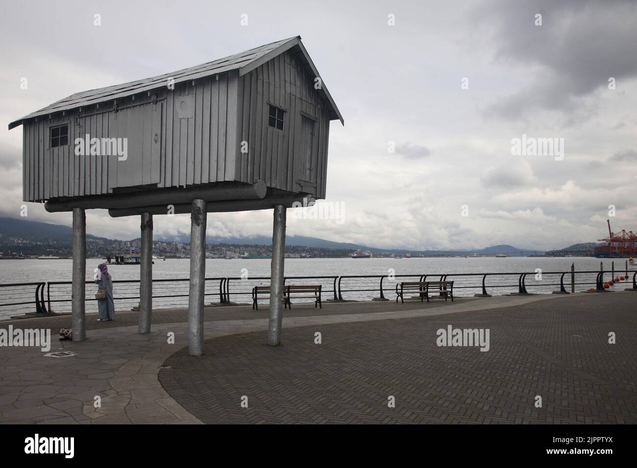 Vancouver - Fischerhütte / Vancouver - Fisher-cottage Stock Photo - Alamy
