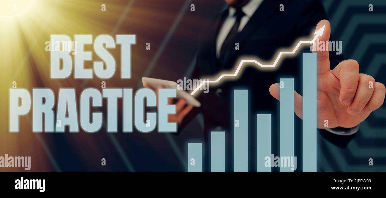 Hand writing sign Best Practice, Internet Concept Method Systematic ...