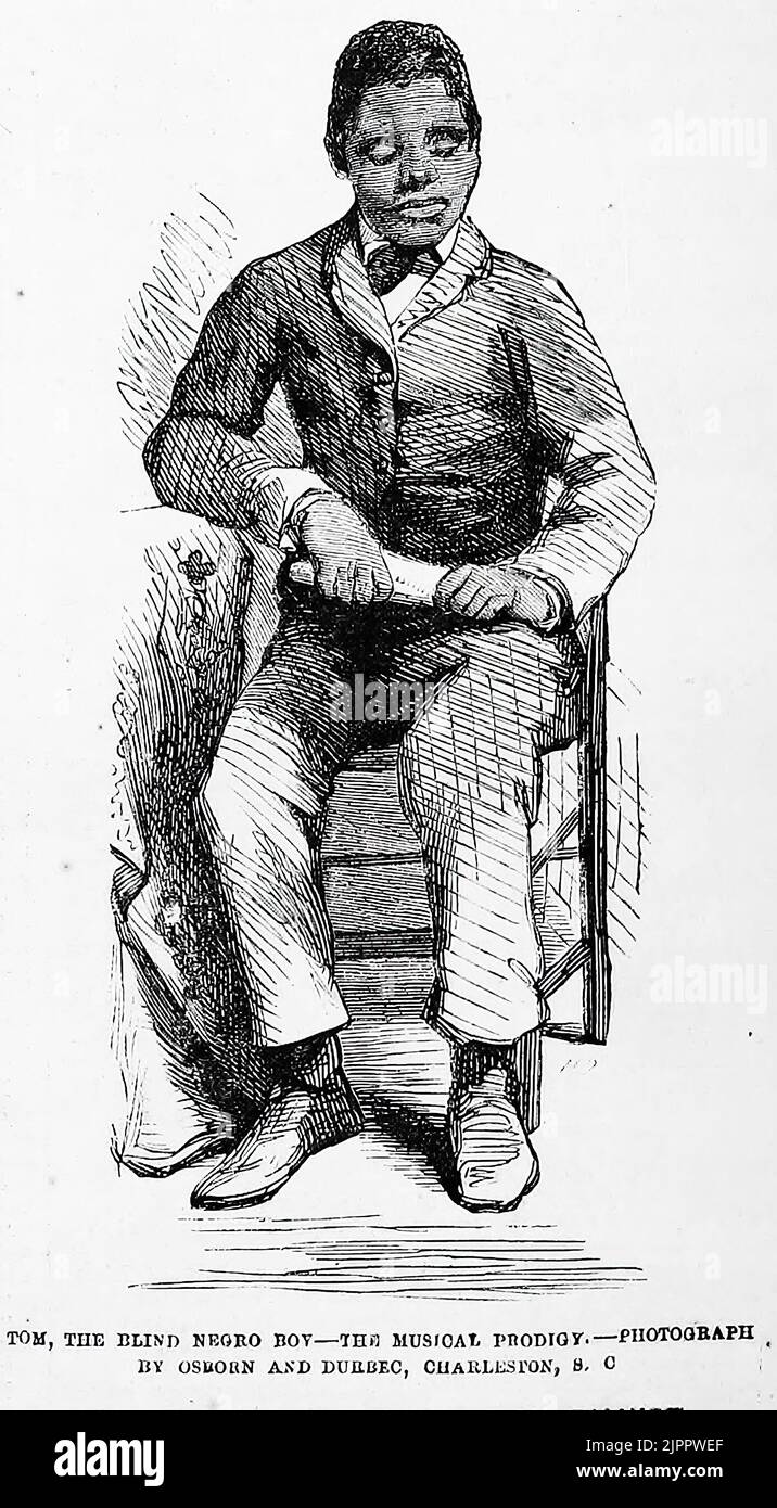 Portrait of Thomas "Blind Tom" Wiggins, the blind negro boy - The ...