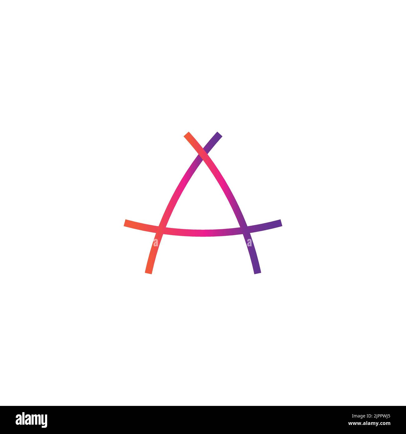 A logo symbol A Technology logo, A emblem brand Stock Vector Image ...