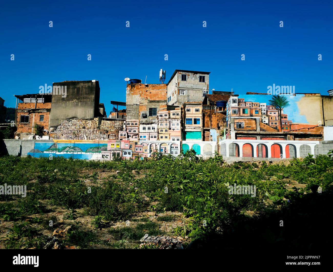 Art in the slum. Rio de Janeiro city, Brazil Stock Photo - Alamy