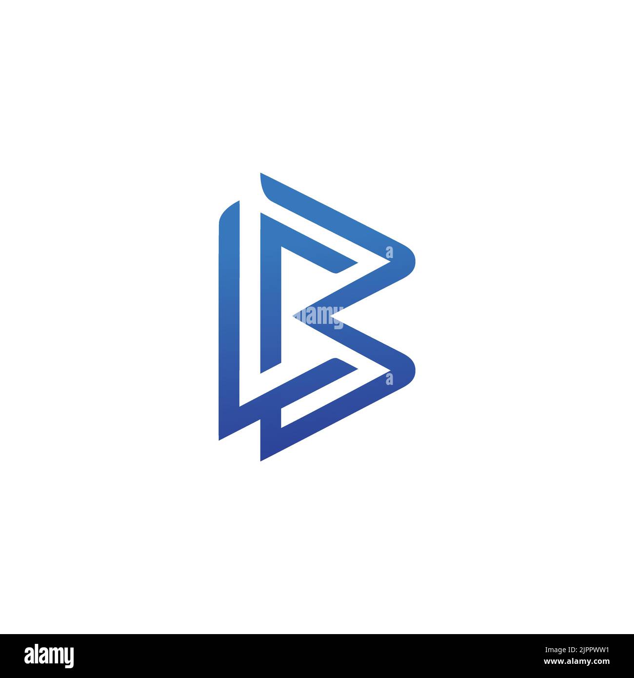 B logo symbol B Technology logo B emblem brand Stock Vector Image & Art ...