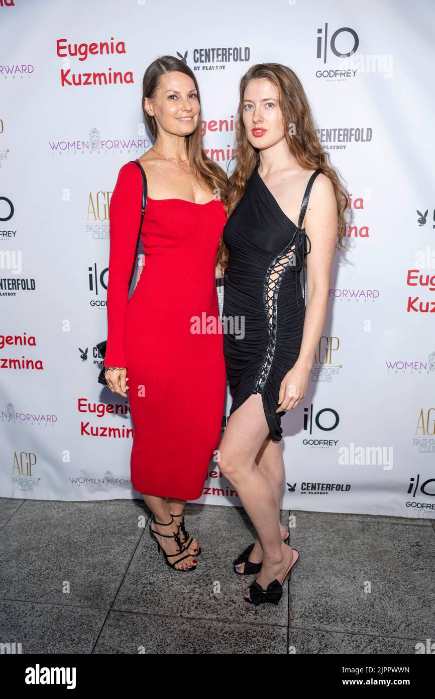 Marina Darsalia, Danielle Mott attends Playboy App Kick Off Launch ...