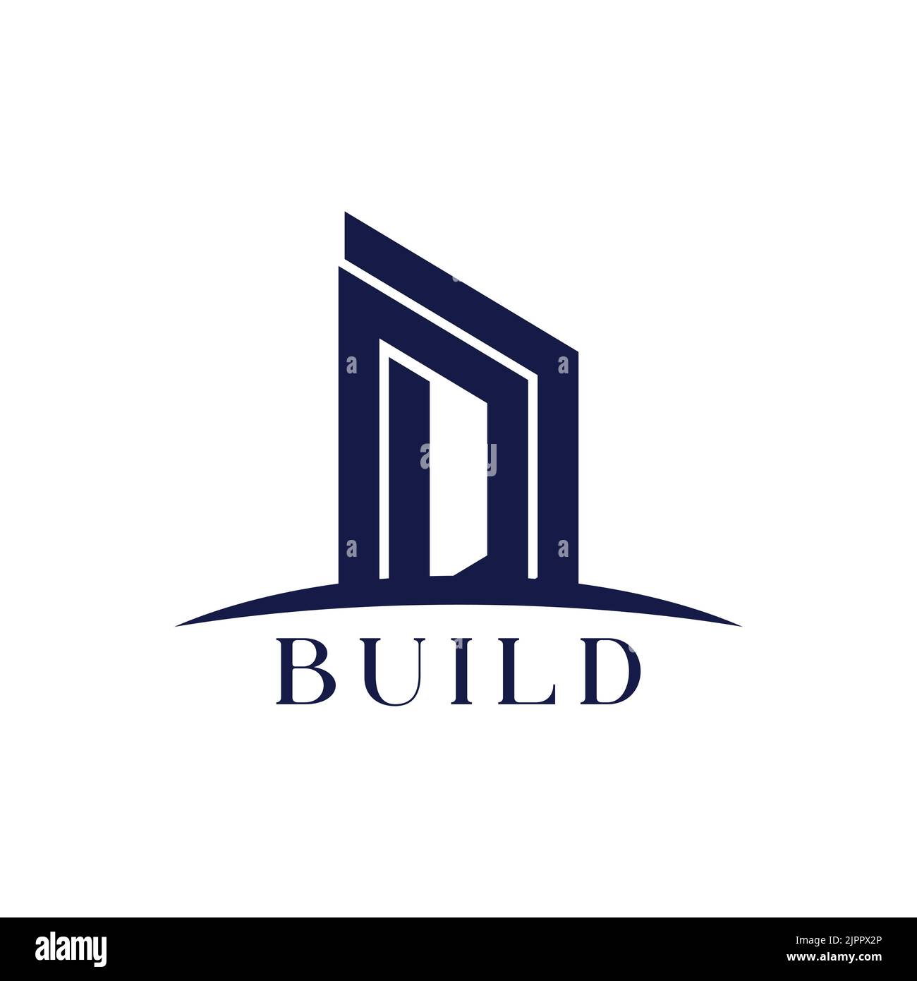 construction logo, build emblem, architecture logo Stock Vector Image ...