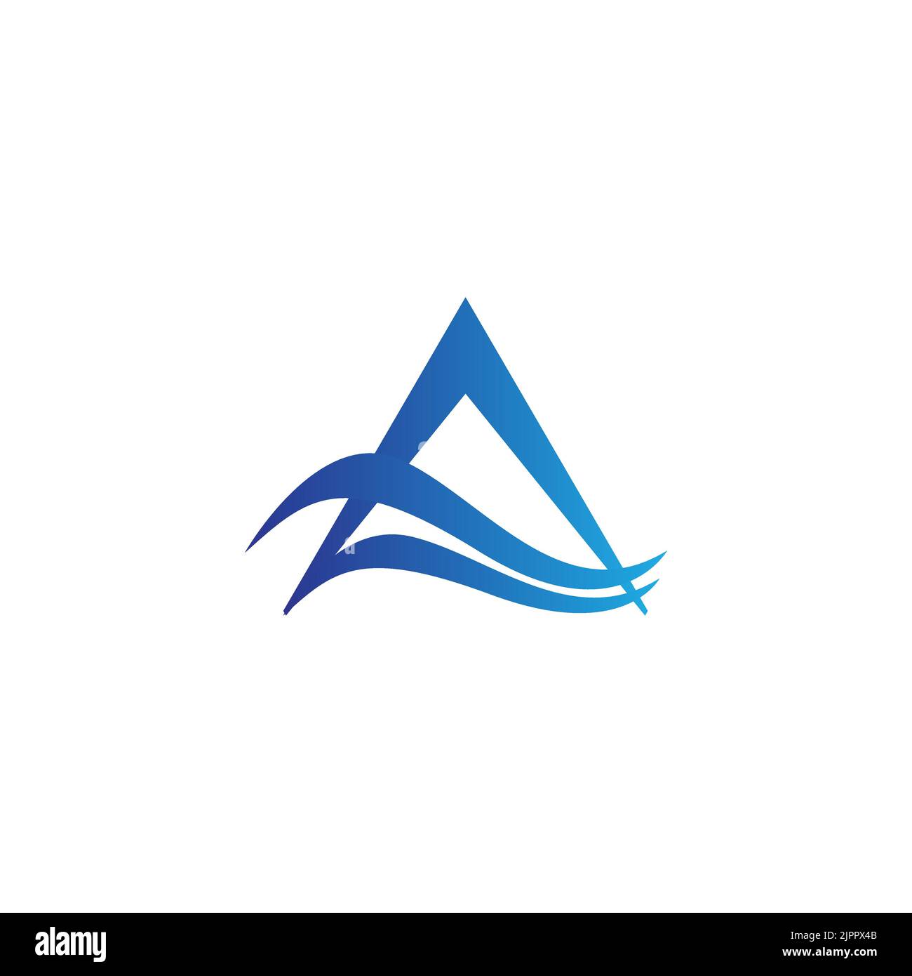 A logo symbol A Technology logo, A emblem brand Stock Vector Image ...