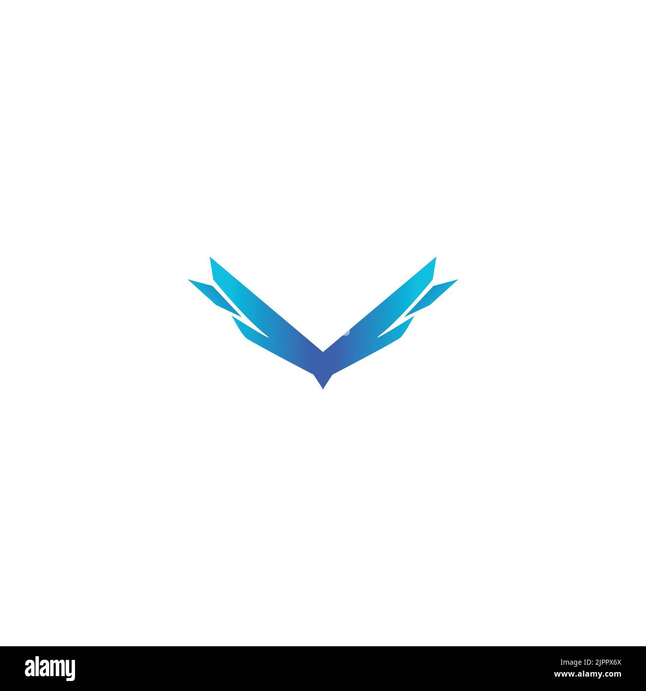 Flying Bird vector logo. Luxury bird, eagle, hawk, vector line logotype ...