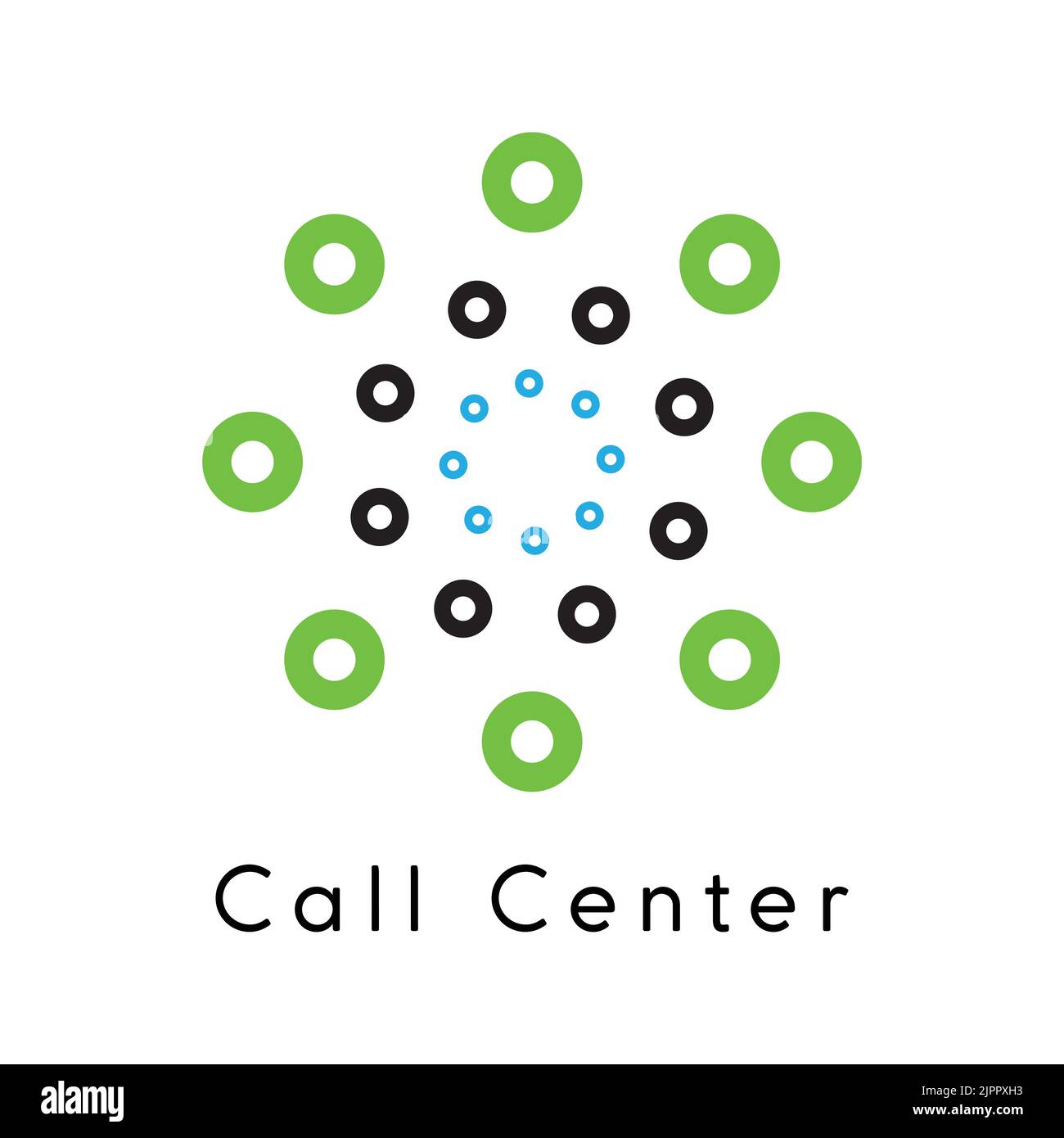 Call Center Logo, Communication support logo Stock Vector Image & Art ...
