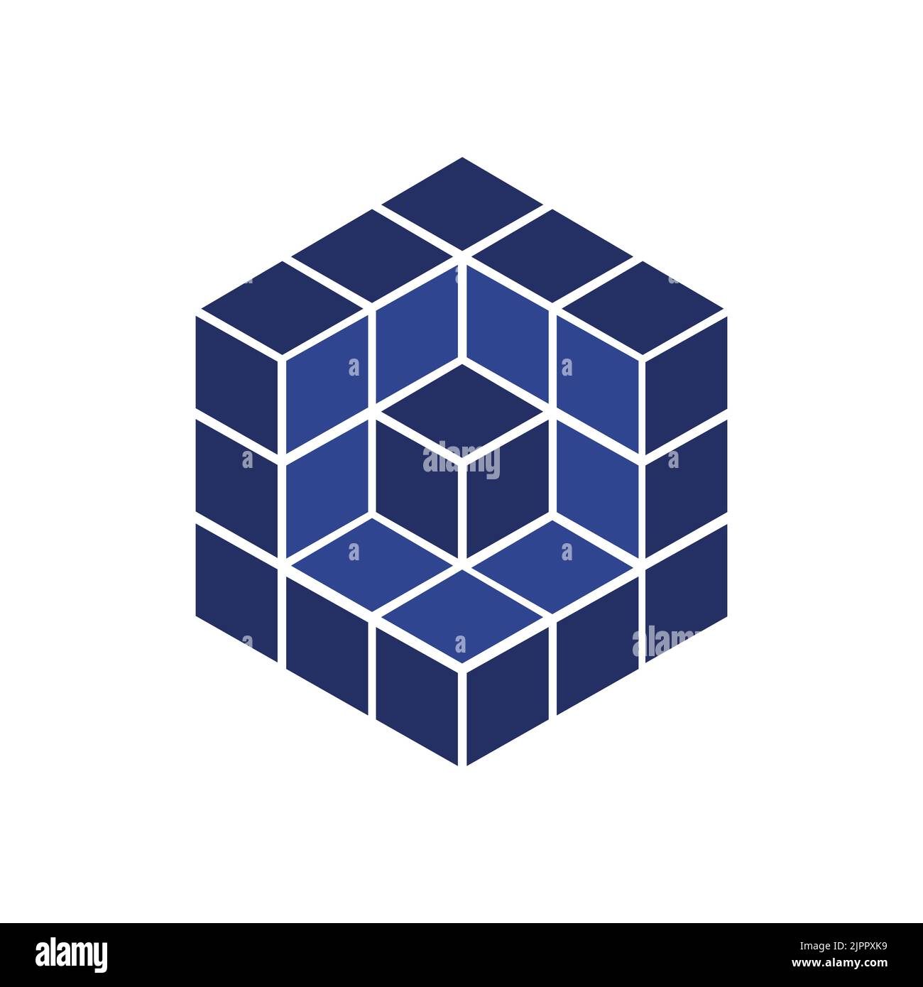 Geometric cube emblem Stock Vector Images - Alamy