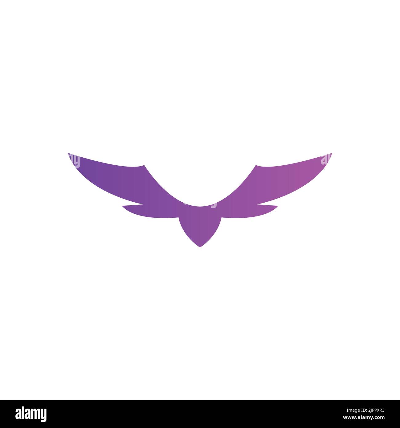 Flying Bird vector logo. Luxury bird, eagle, hawk, vector line logotype ...