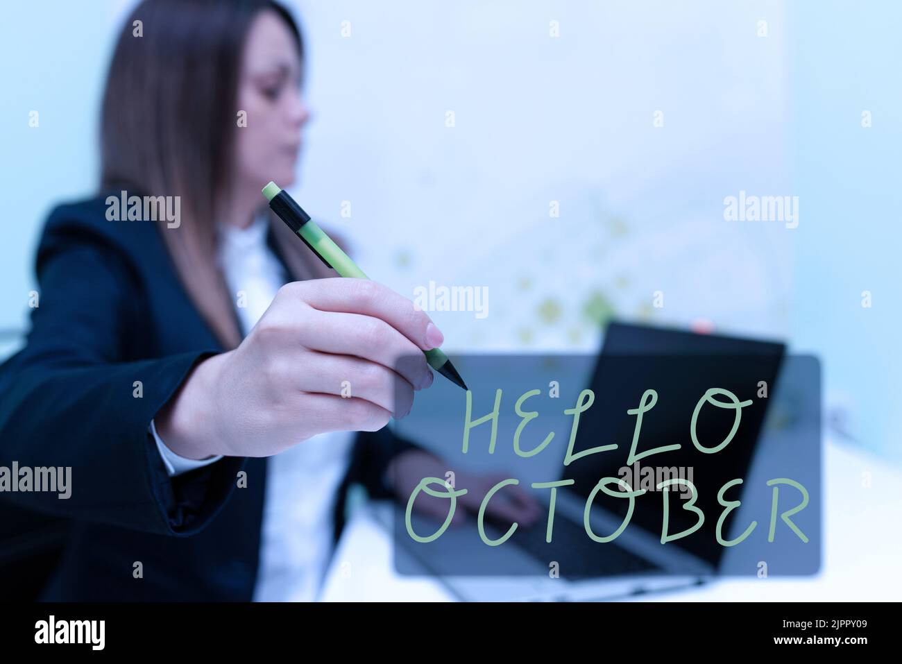 Handwriting text Hello October, Word Written on Last Quarter Tenth ... Handwriting text Hello October, Word Written on Last Quarter Tenth ...
