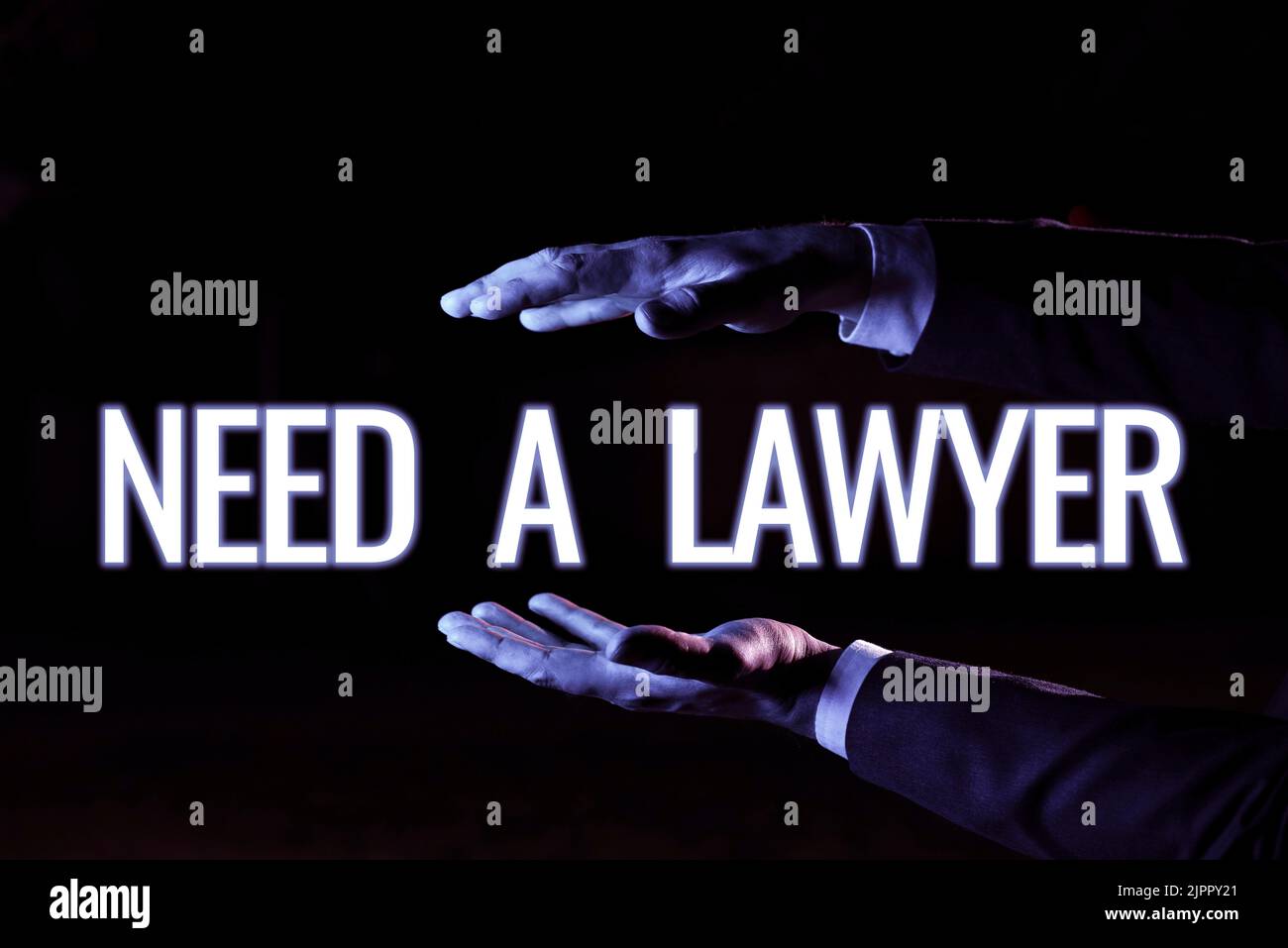 Inspiration showing sign Need A Lawyer, Business concept Offering of ...